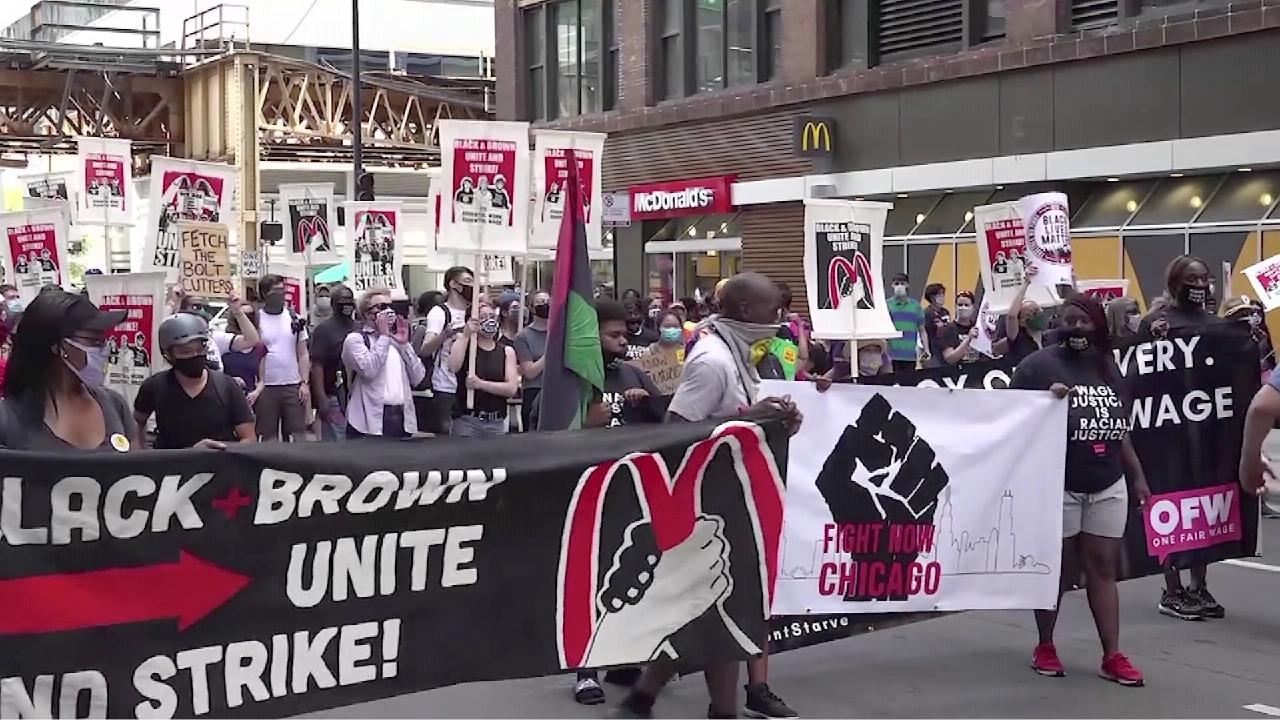 Protesters across U.S. strike over racial inequality - CGTN