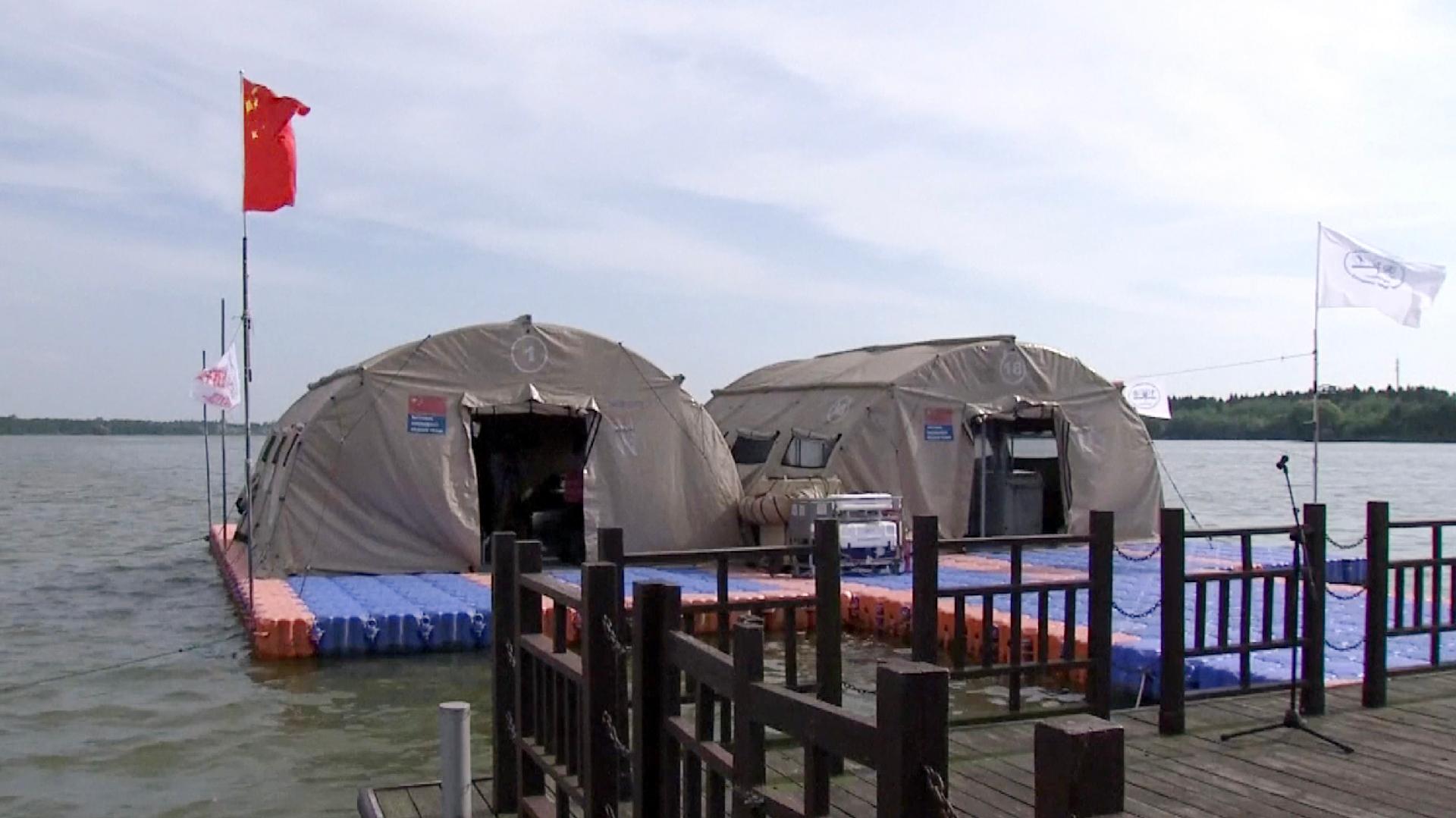 Shanghai trials floating hospital for floods - CGTN