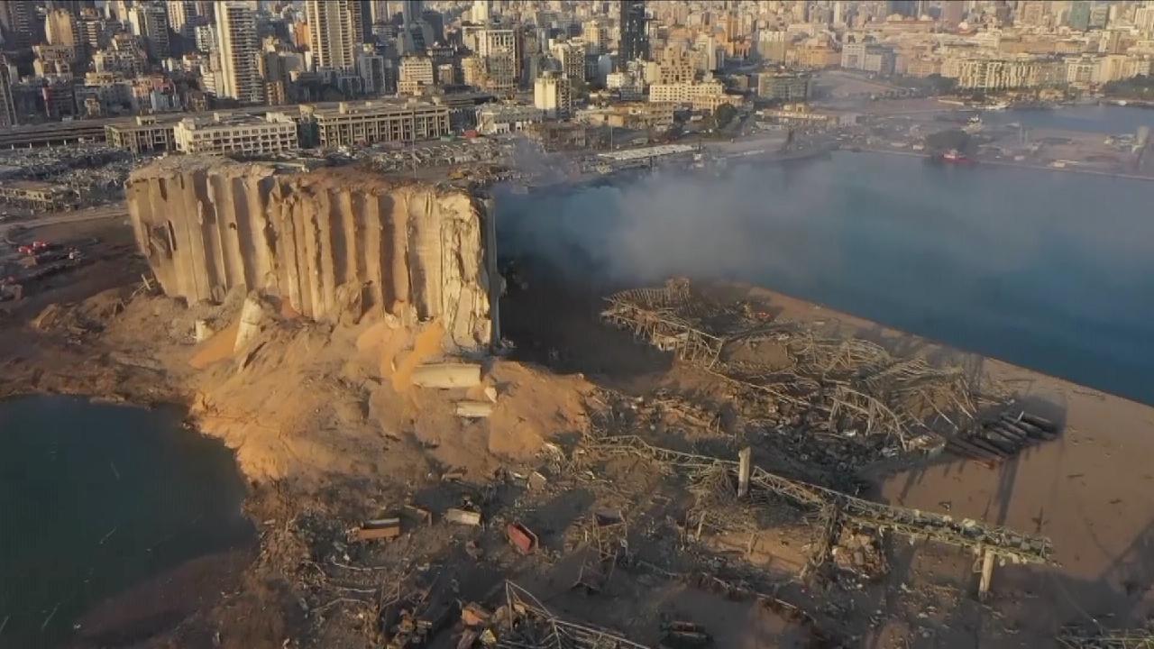 Aerial video shows devastating impact of Beirut explosion - CGTN