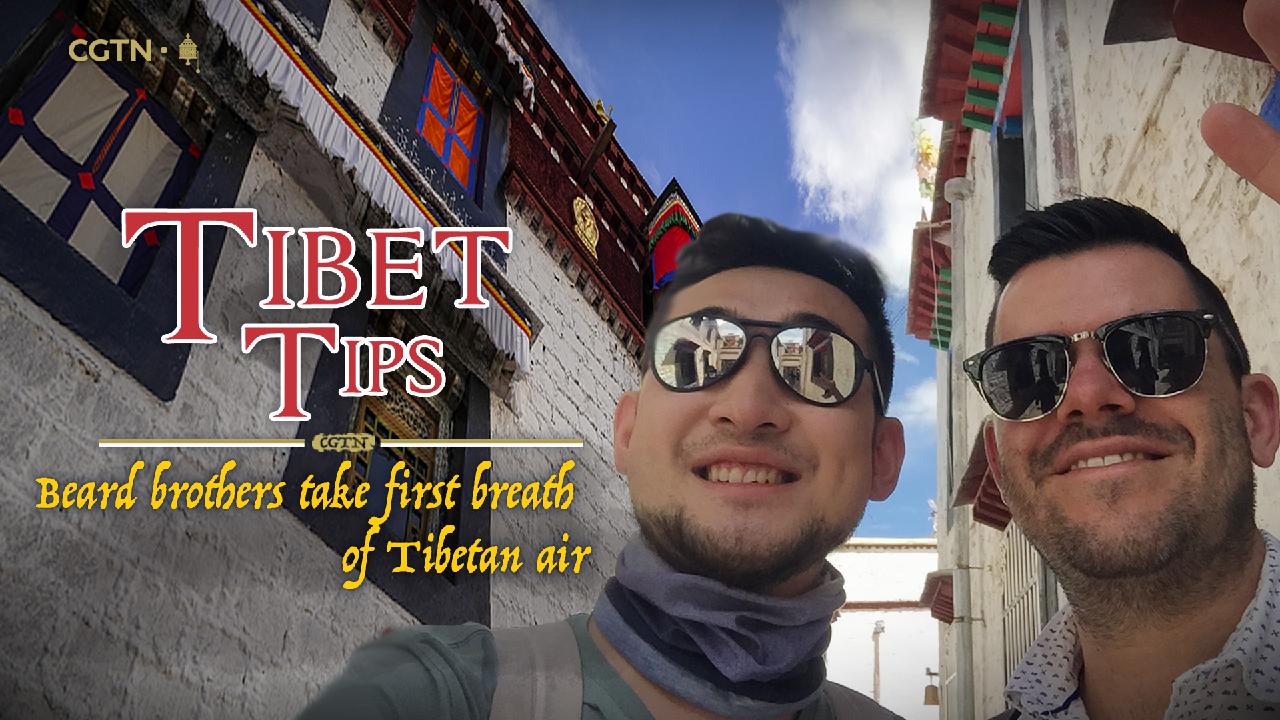 Beard brothers take their first breath of Tibetan air - CGTN