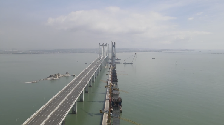 Quanzhou Bay cross-sea bridge of Fuzhou-Xiamen high-speed rail done - CGTN