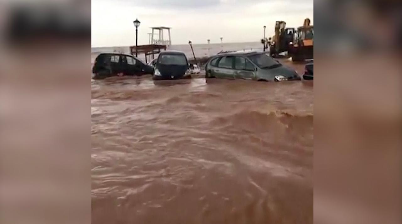 Homes Flooded Cars Swept Into Sea After Heavy Rainfall In Crete Cgtn