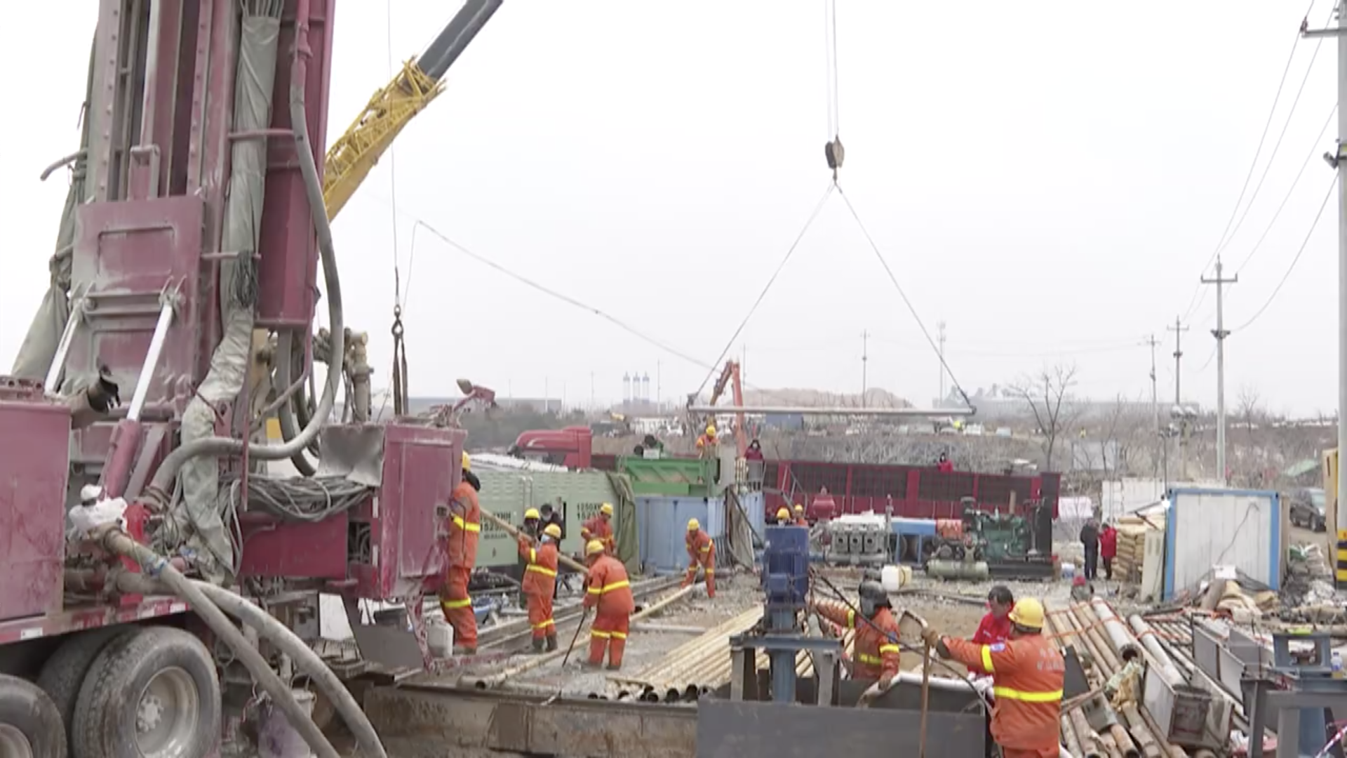 Rescuers at E China gold mine explosion site face challenges - CGTN