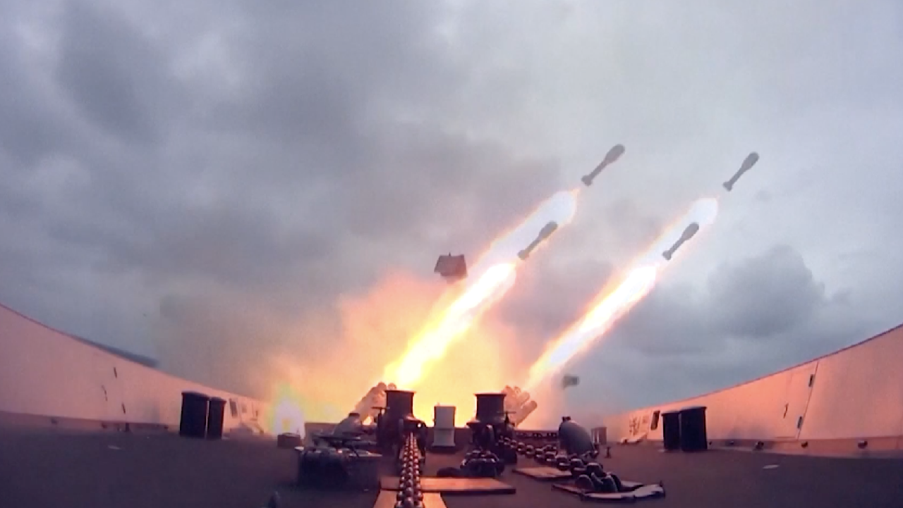 PLA destroyers carry out actual combat drill to improve capabilities - CGTN