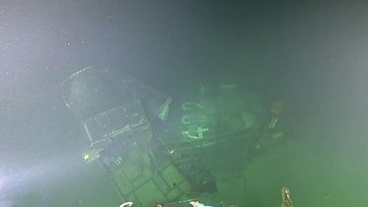 Chinese navy helps lift sunken Indonesian submarine's life raft - CGTN