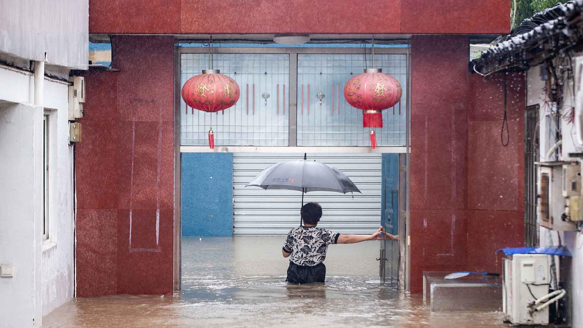 Over 110 communities inundated in Ningbo, E China's Zhejiang Province ...