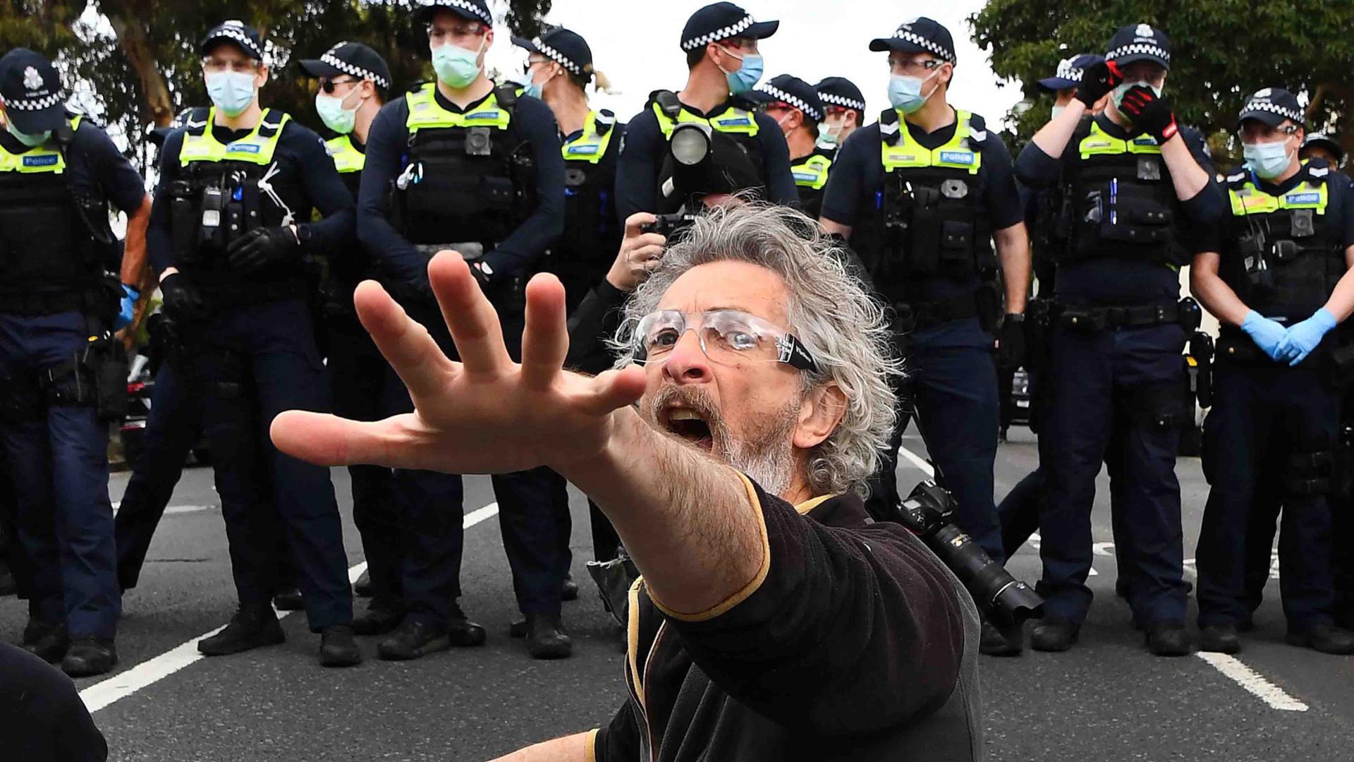 Nearly 270 arrested as protesters clash with police in Australia - CGTN
