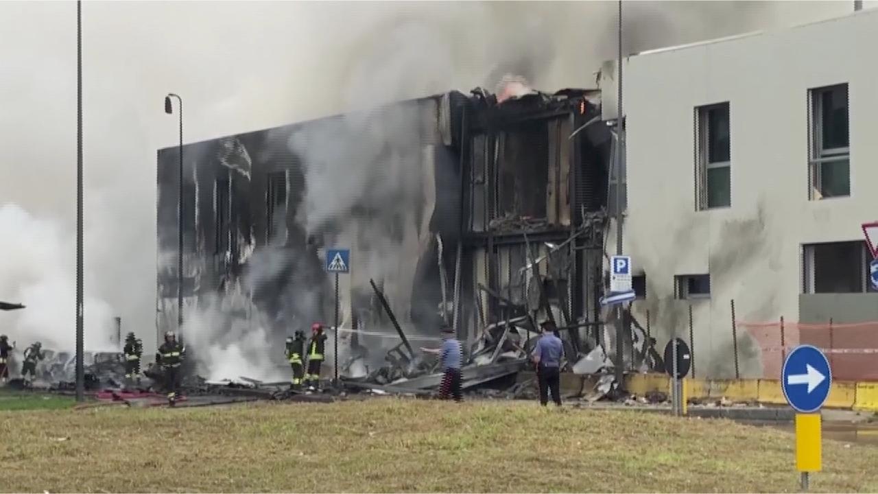Eight dead as small plane hits Milan building - CGTN