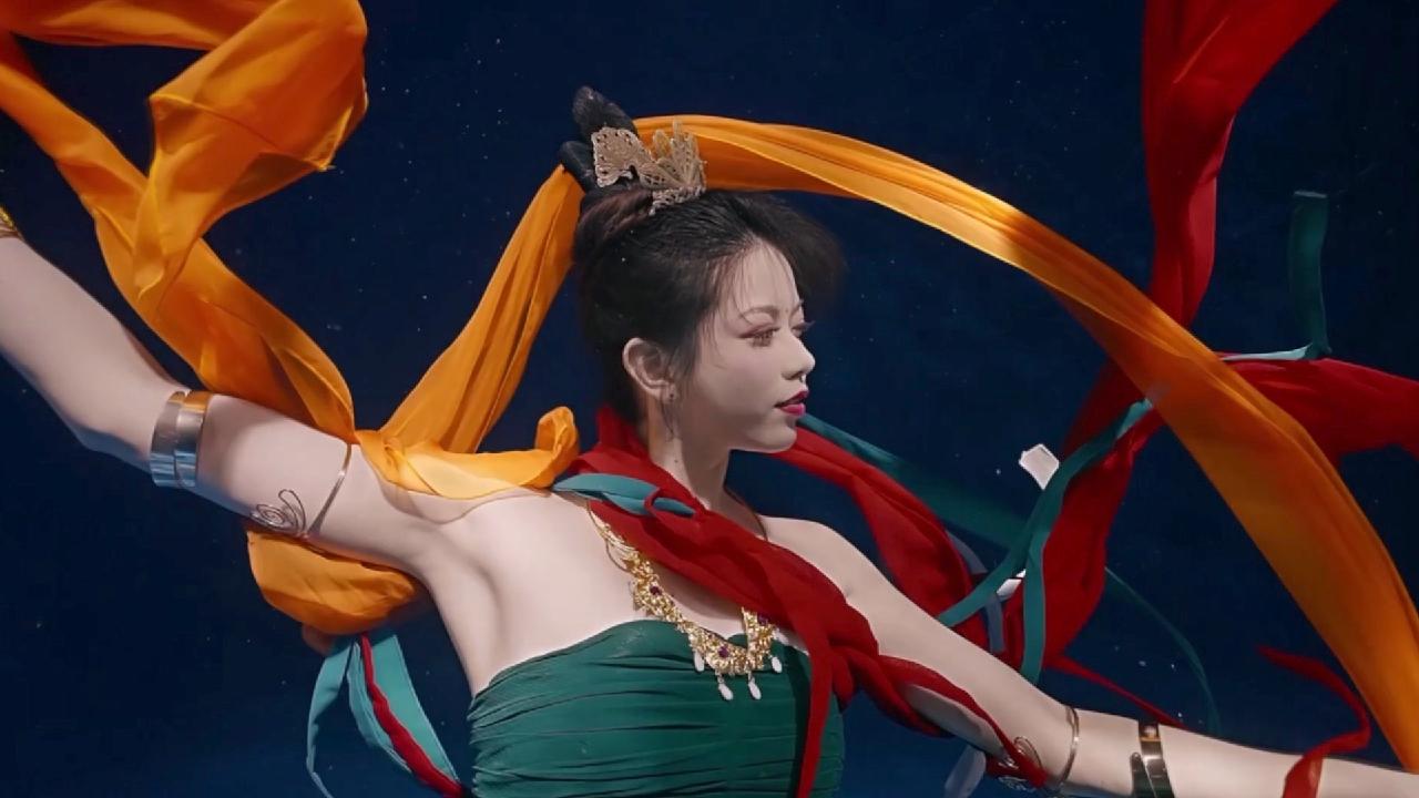 Explore behind the scenes in the making of a Chinese underwater dance ...