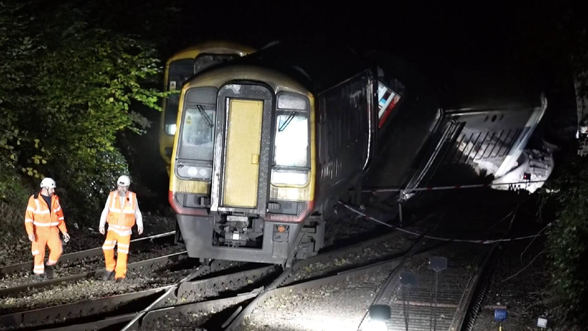 At least 12 injured in major UK train collision - CGTN