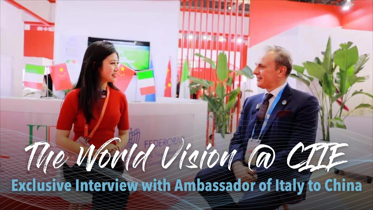 Sitting down with Italy's ambassador to China at CIIE - CGTN
