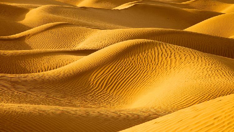 The beauty of yellow sand - CGTN