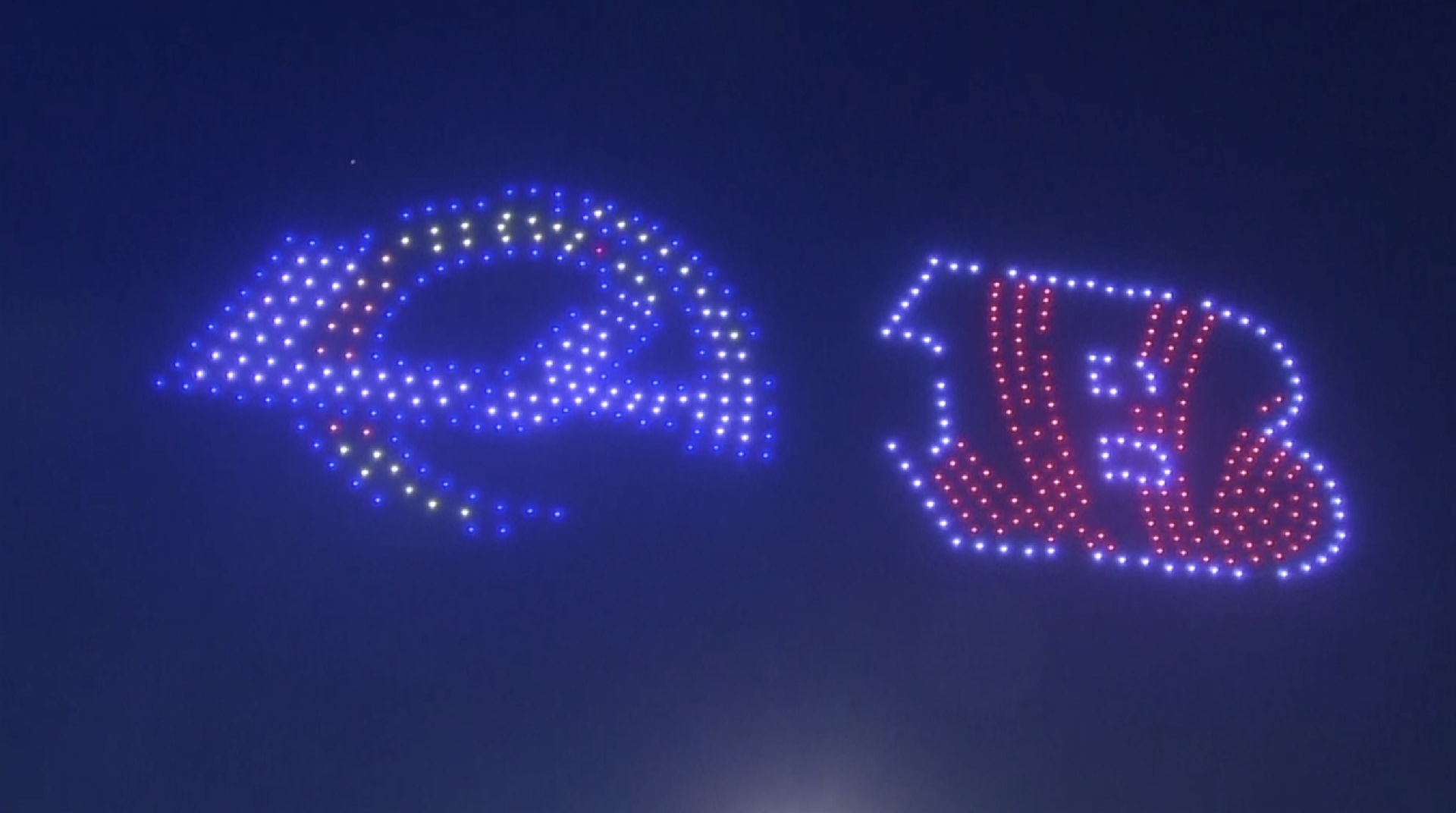 LA drone show dazzles NFL fans ahead of Super Bowl LVI - CGTN