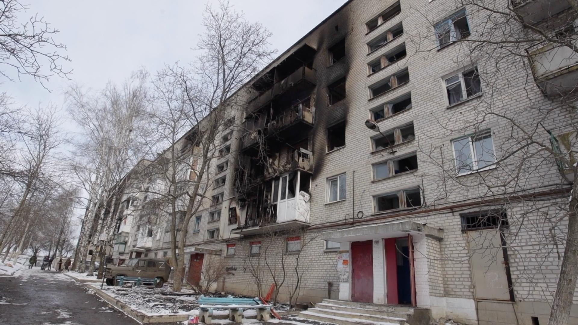 CGTN correspondent visits Volnovakha, Ukraine - CGTN