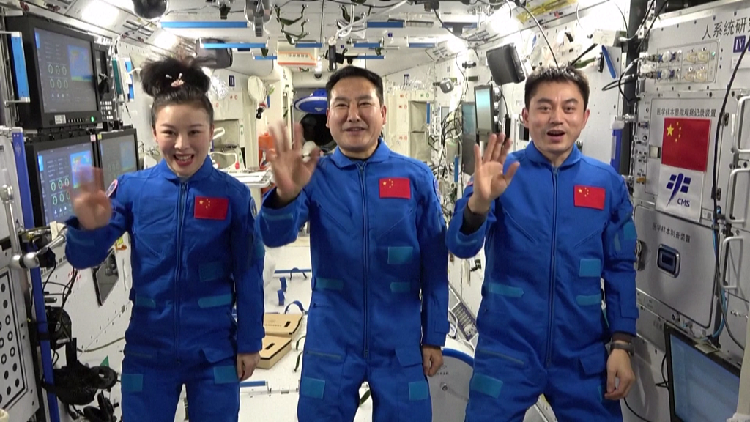 Shenzhou-13 crew ready for return: Trip to be fast, smooth and safe - CGTN