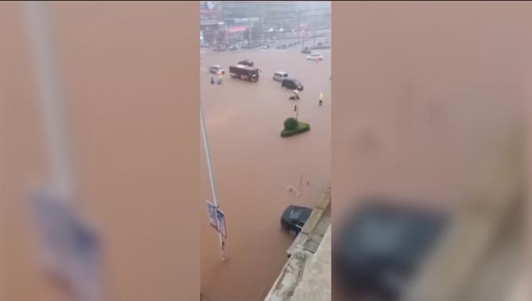 Heavy rainfall causes waterlogging in Bobai, south China's Guangxi - CGTN