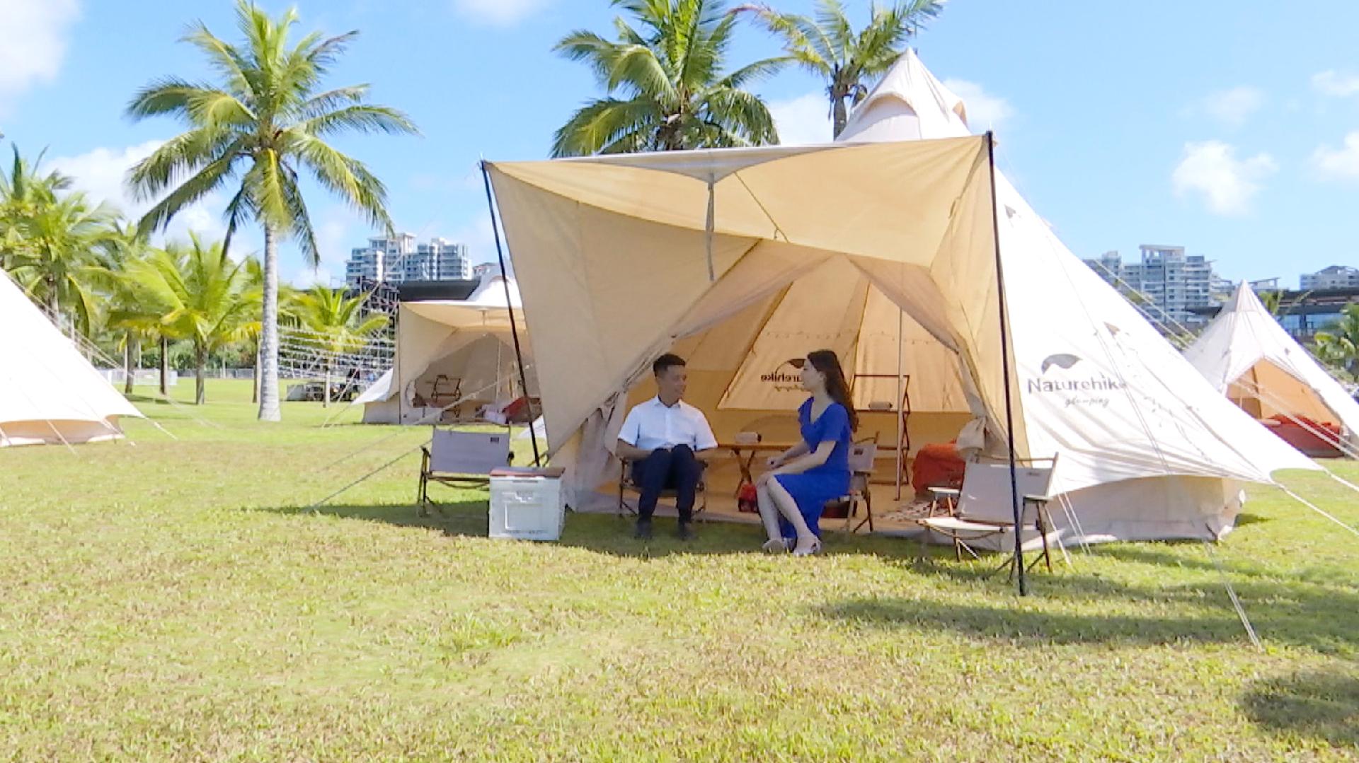 'Glamping' tents become popular spots for rocket viewing in China - CGTN