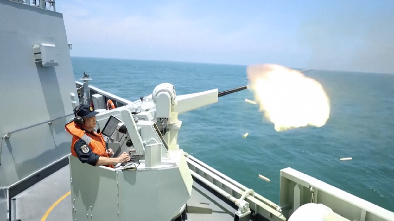 Three theater commands of PLA hold live-fire maritime exercises - CGTN