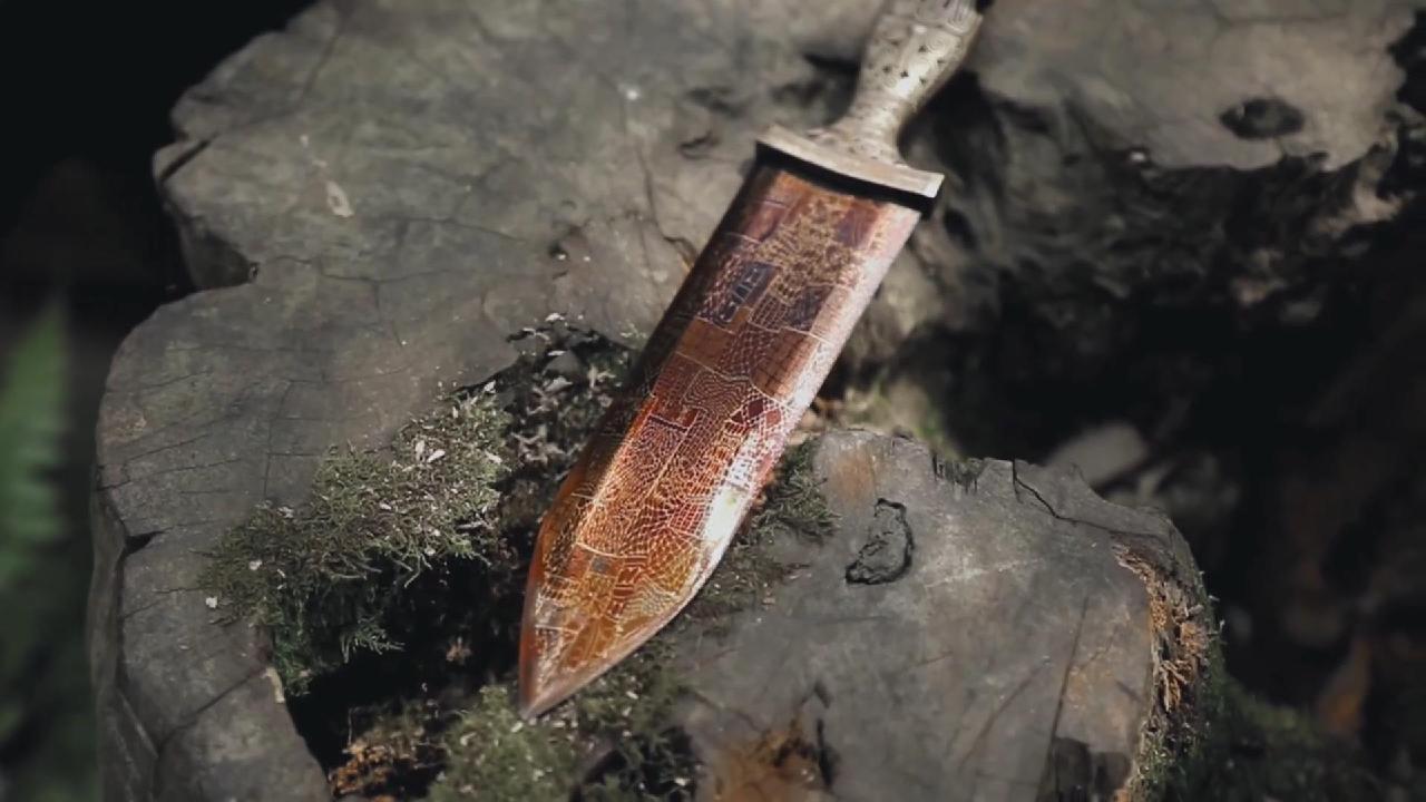 Zhuang Sword: A tough sword with amazing patterns and a sharp blade - CGTN