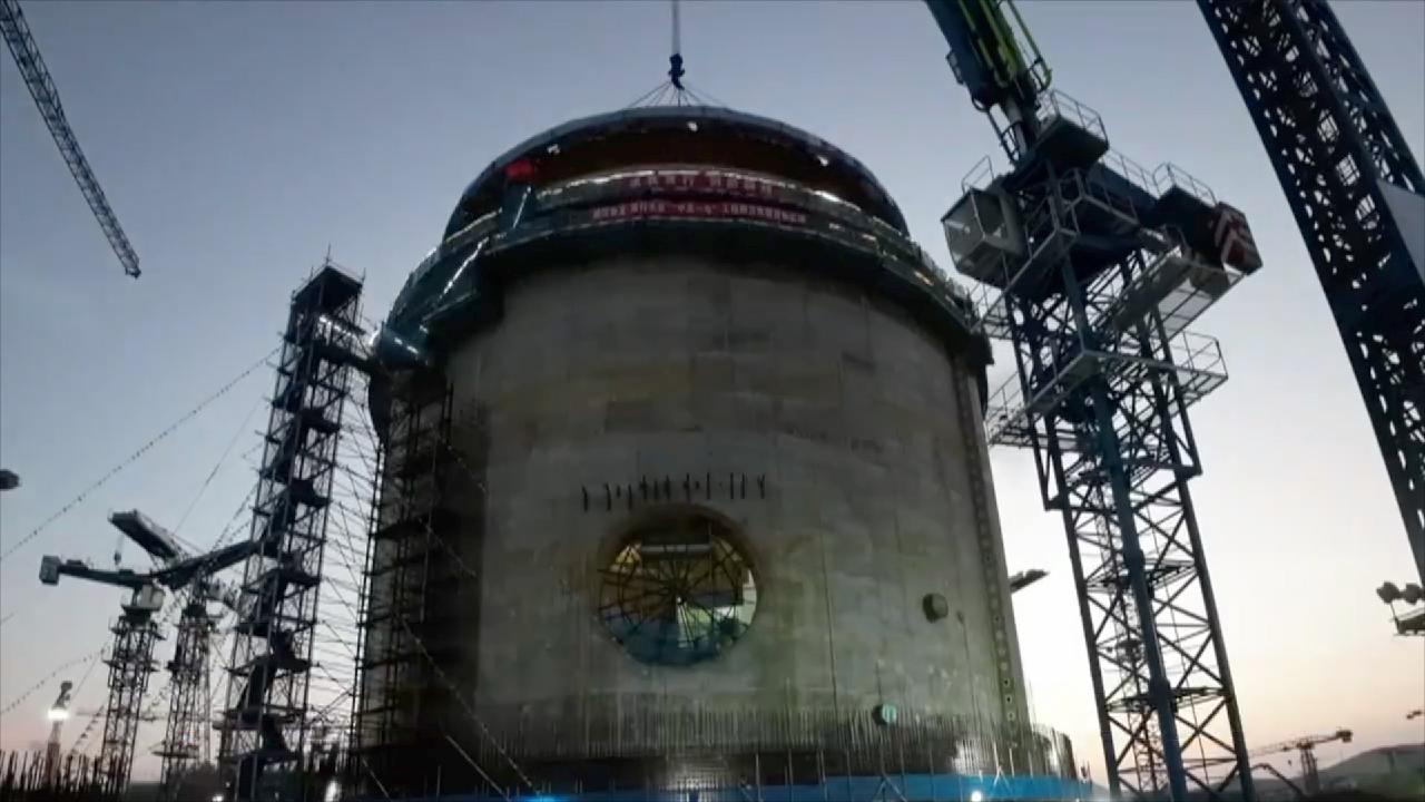 Prefabricated dome assembled at S China's nuclear power plant - CGTN