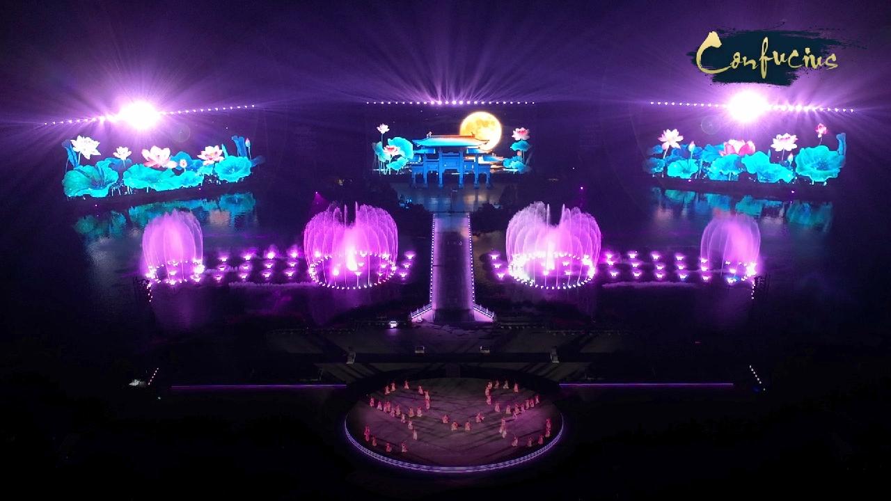 Light show 'Confucius and Philosophers of the World' staged at Nishan ...