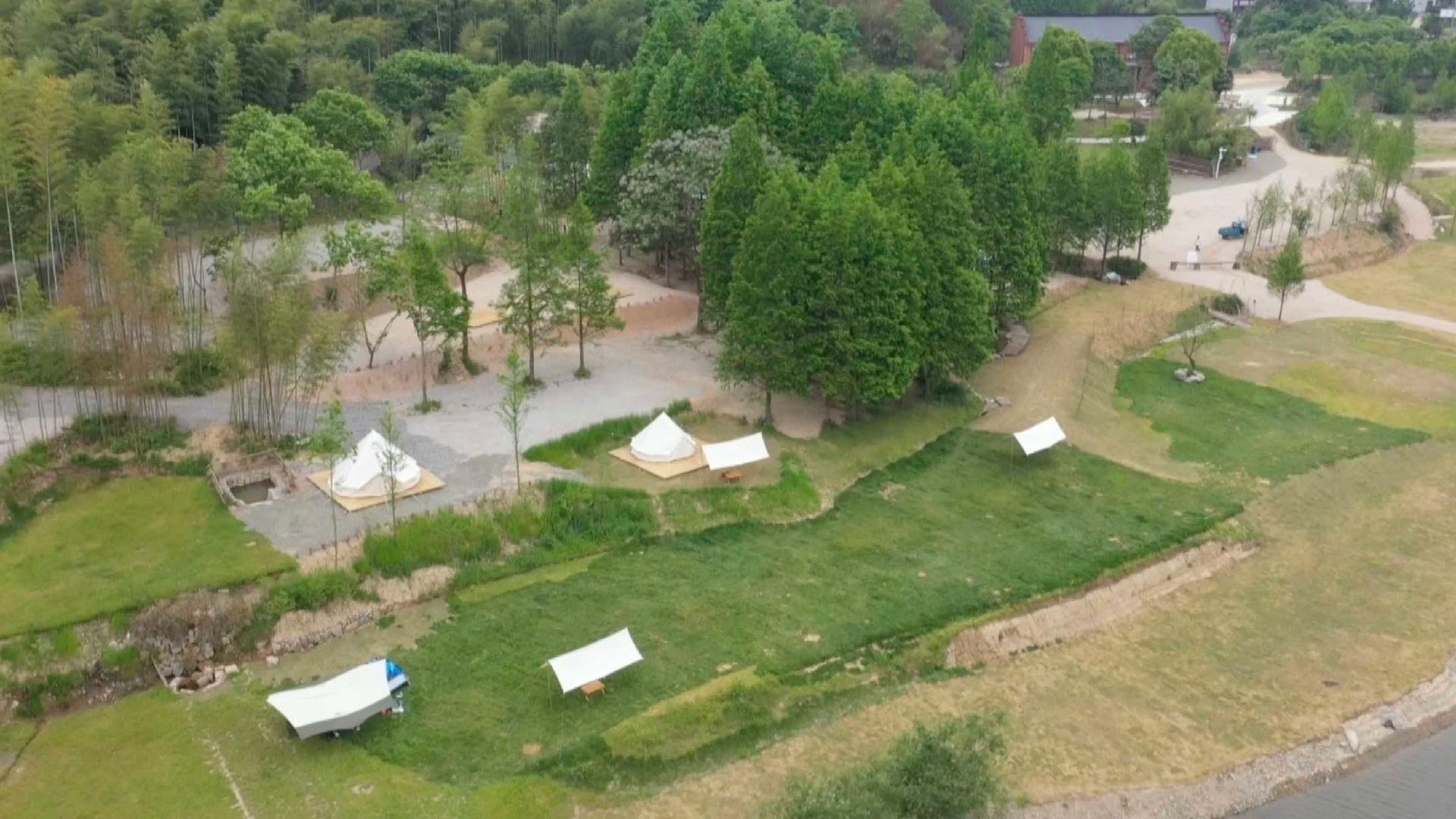 Rural eastern China village turned into prime camping destination - CGTN