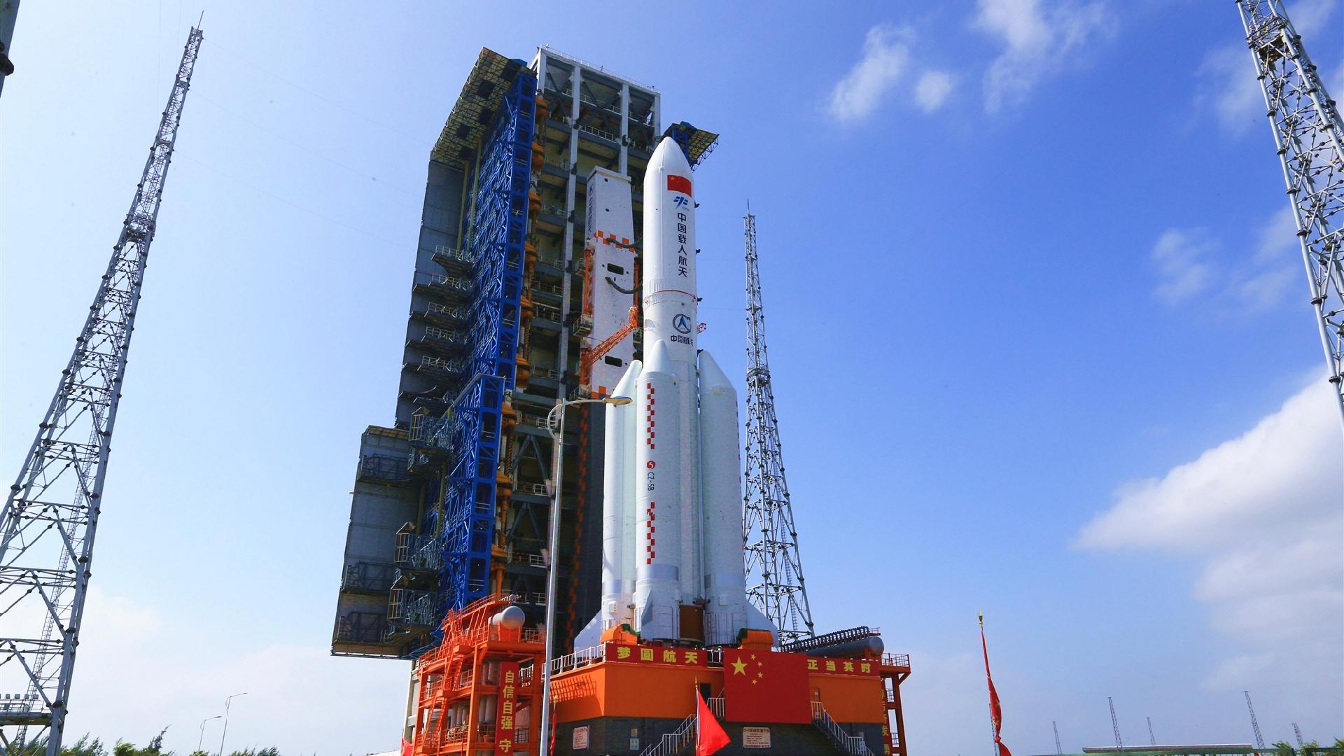 China Space Station: Mengtian lab module, rocket moved to launchpad - CGTN