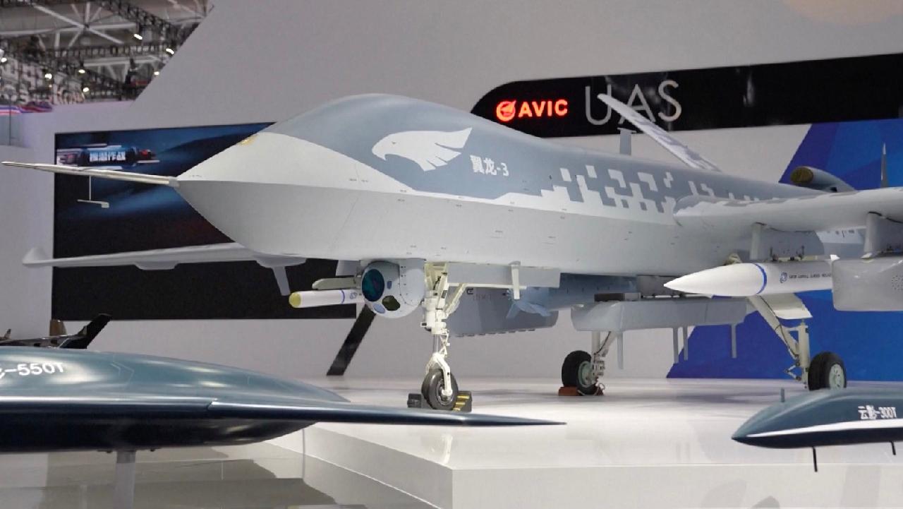 China's Wing Loong-3 UAV debuts at Zhuhai Airshow - CGTN