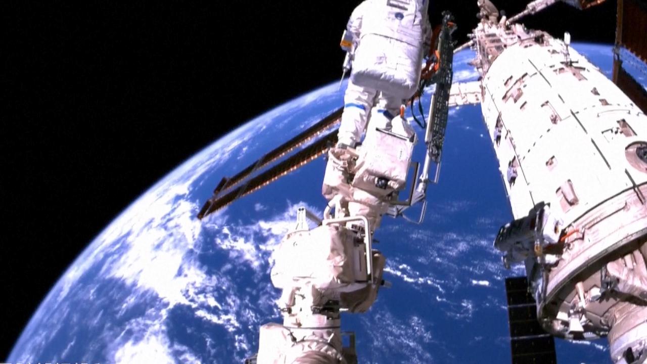 China's Shenzhou-14 astronauts to transfer solar wings on spacewalk - CGTN