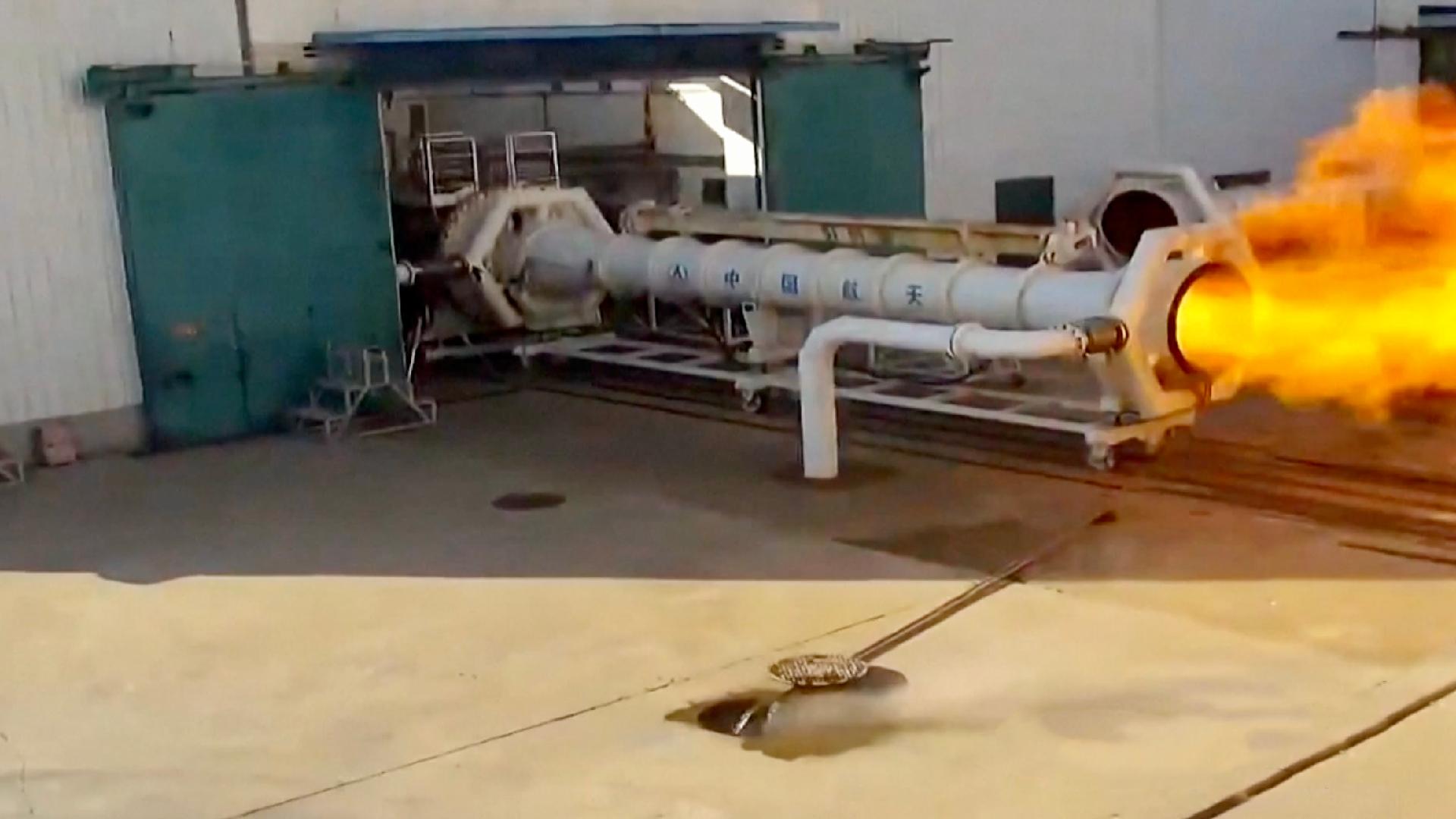 China completes successful test run of rocket engine for space program ...