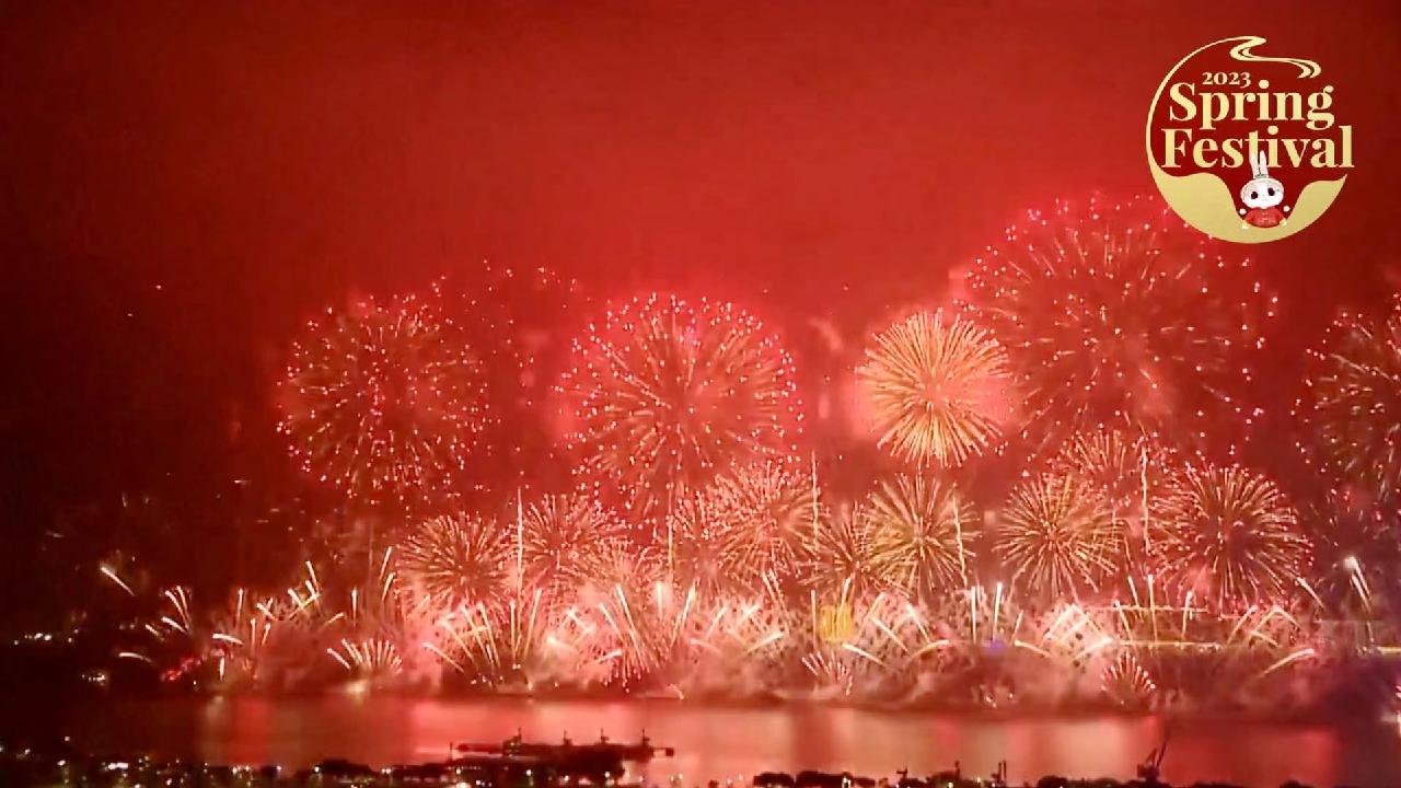 Firework and light shows staged across China during Spring Festival - CGTN