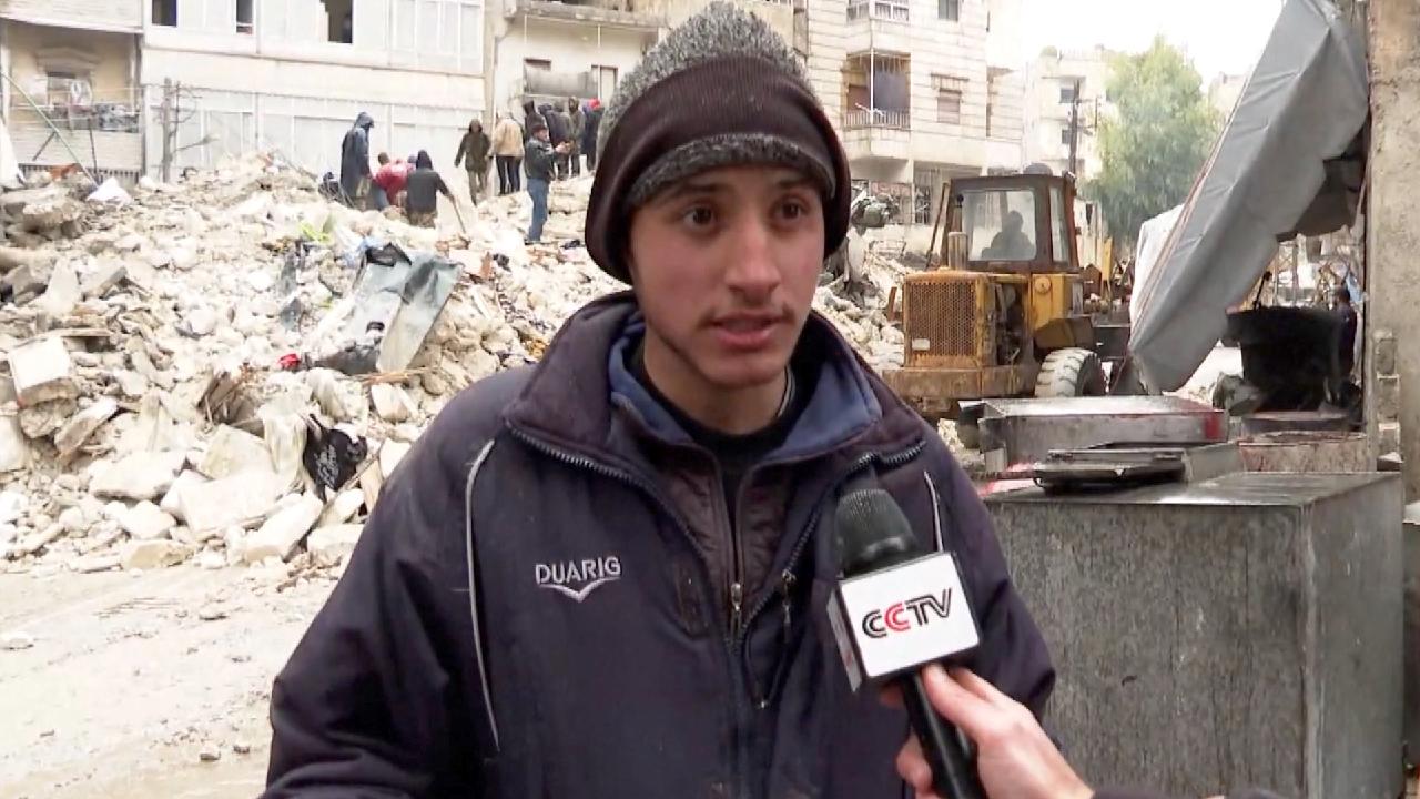 Search efforts continue in Syria's Aleppo following strong earthquakes - CGTN