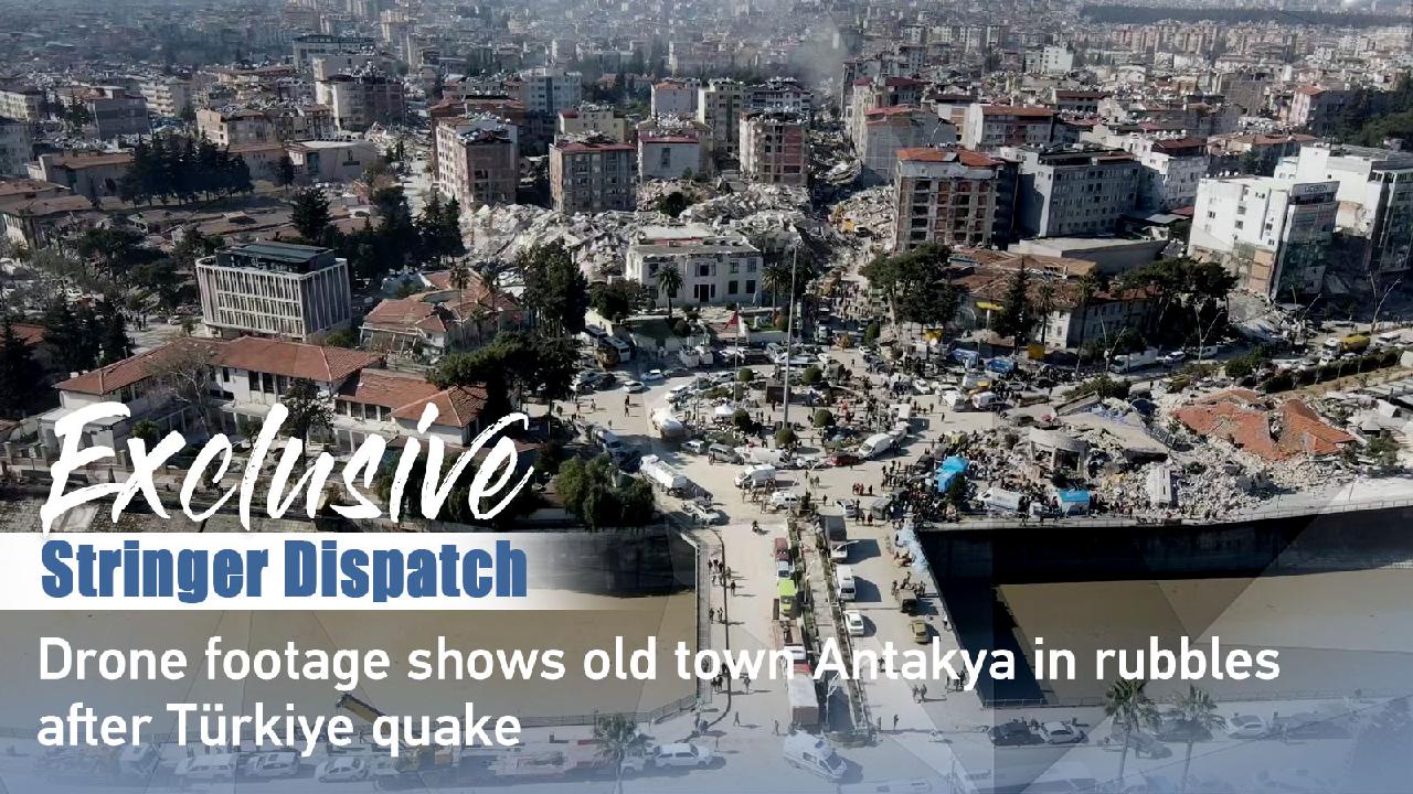 Drone footage shows old town Antakya in rubbles after Türkiye quake - CGTN