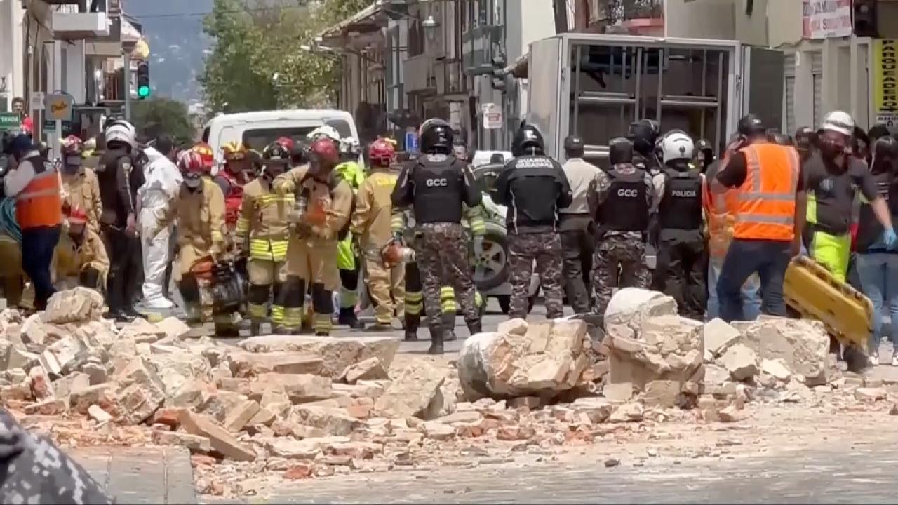 At least 15 dead after strong earthquake hits Ecuador, northern Peru - CGTN