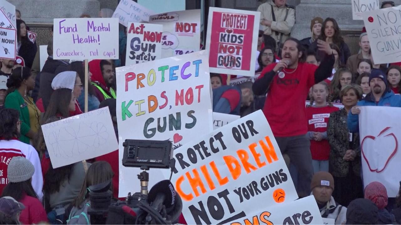 Teachers protest against gun violence in wake of Denver shooting - CGTN