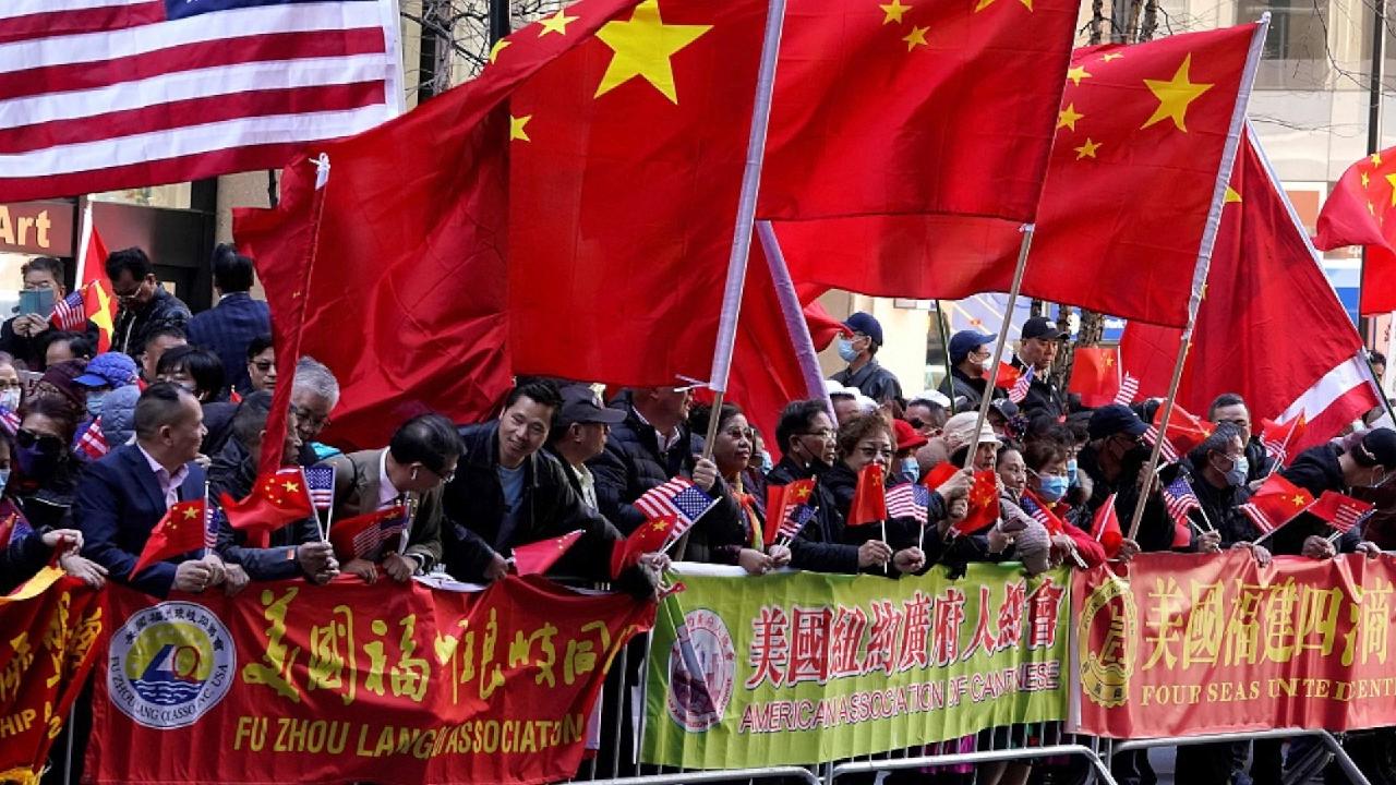 Demonstrators in New York protest Tsai Ing-wen's U.S. stopover - CGTN Demonstrators in New York protest Tsai Ing-wen's U.S. stopover - CGTN