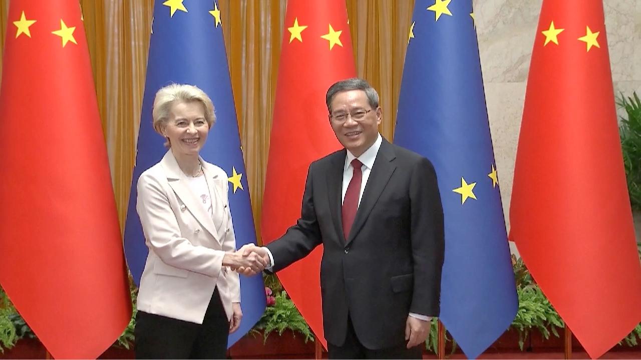 Chinese Premier Li Qiang meets European Commission President Ursula von ...