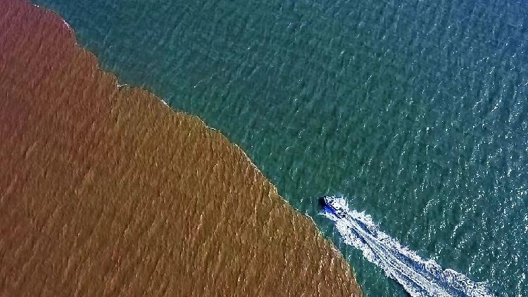 When the Yellow River meets the sea - CGTN