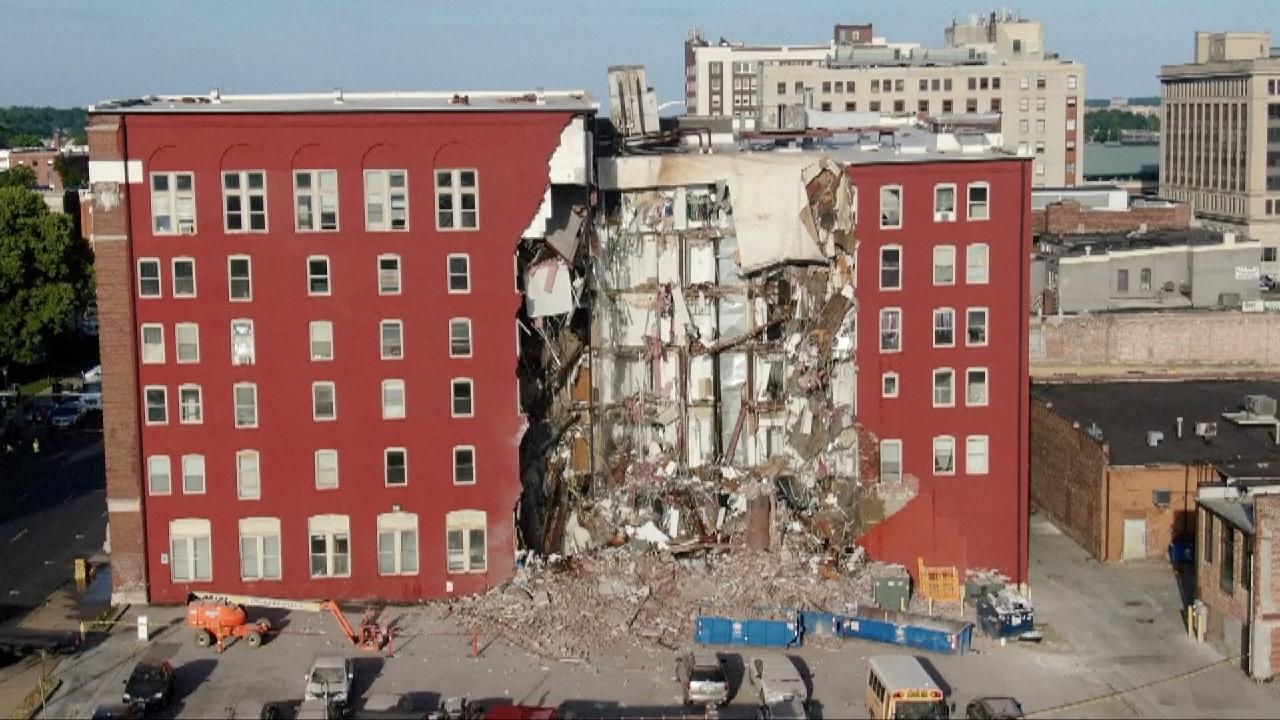 Rescue underway after building partially collapses in Iowa, U.S. - CGTN