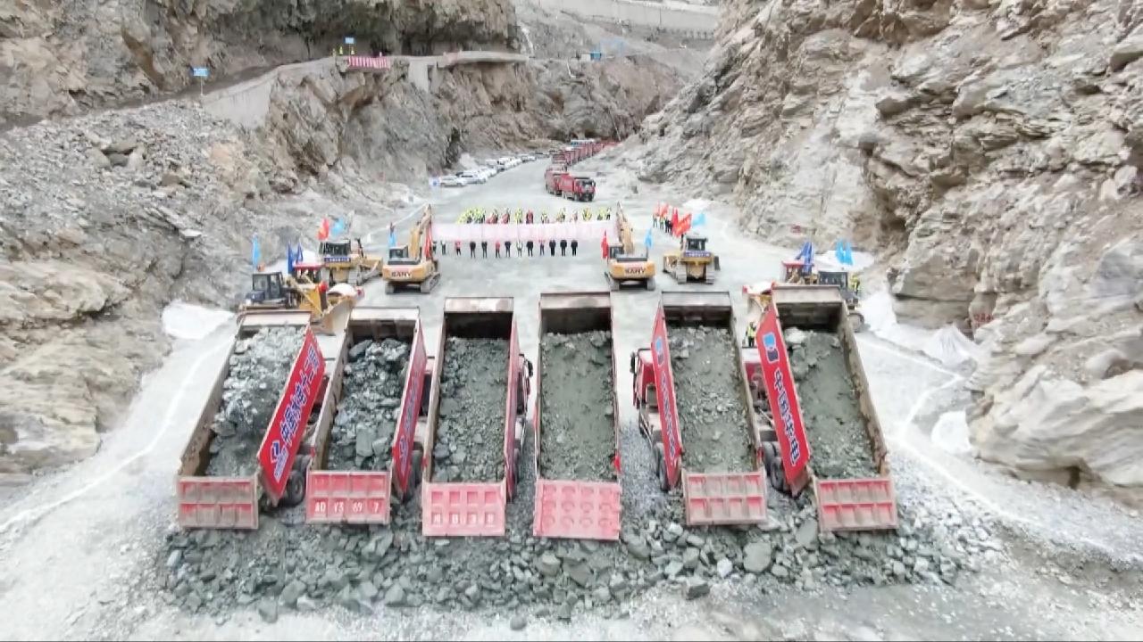 Concrete pouring world's tallest concrete-face rock-fill dam starts - CGTN