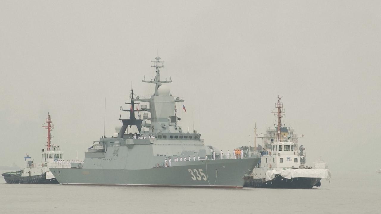 Russian frigates arrive in Shanghai for 7-day visit - CGTN
