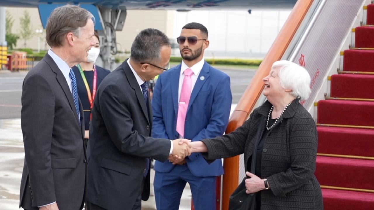 U.S. Treasury Secretary Yellen arrives in Beijing for four-day visit - CGTN