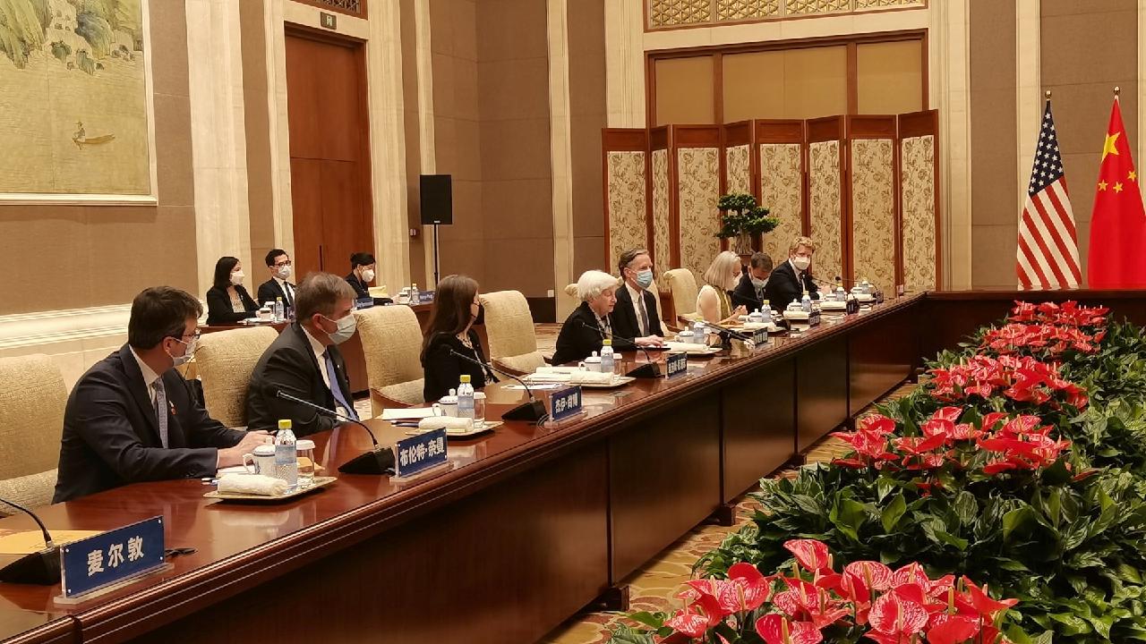 Chinese Vice Premier He Lifeng meets with U.S. treasury secretary - CGTN