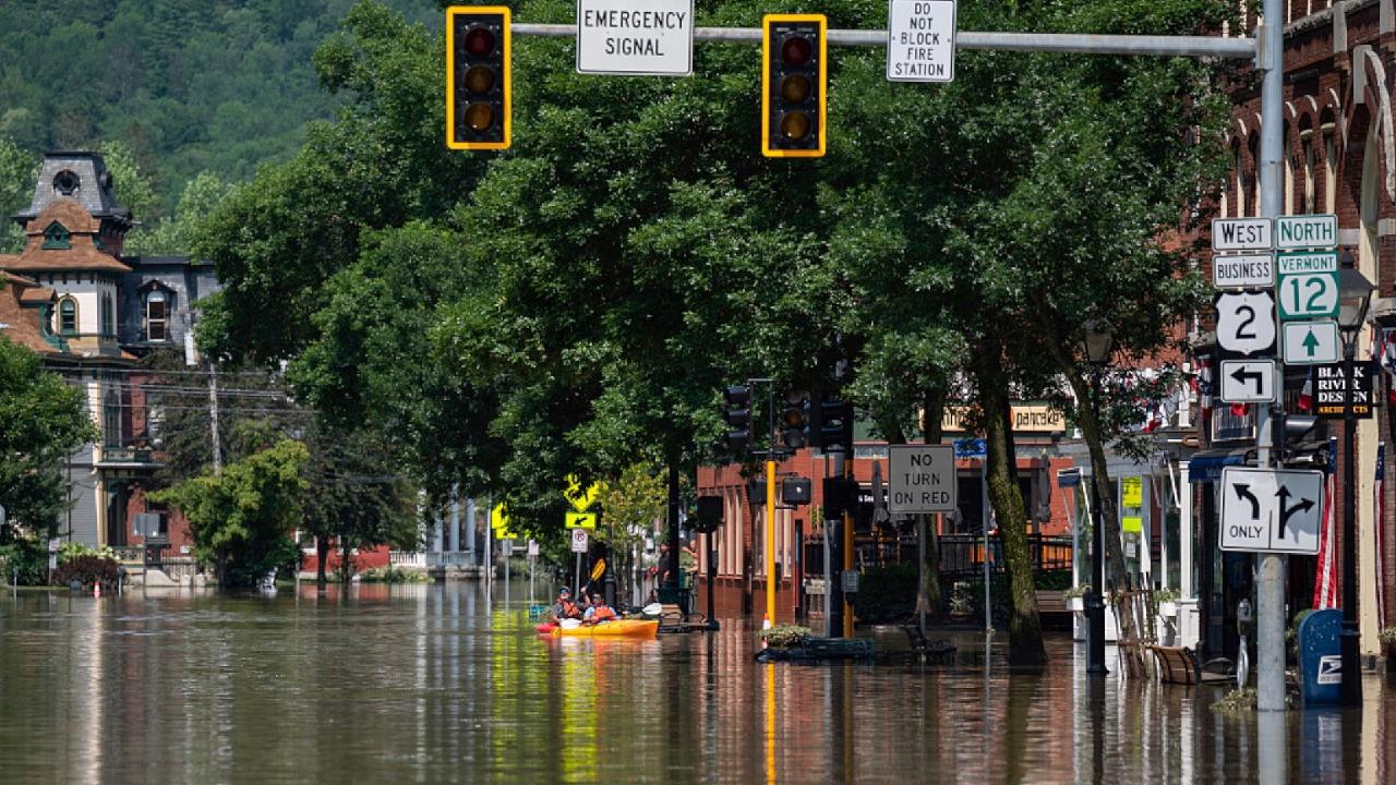 Flood swamps Vermont's capital, rescue efforts underway - CGTN