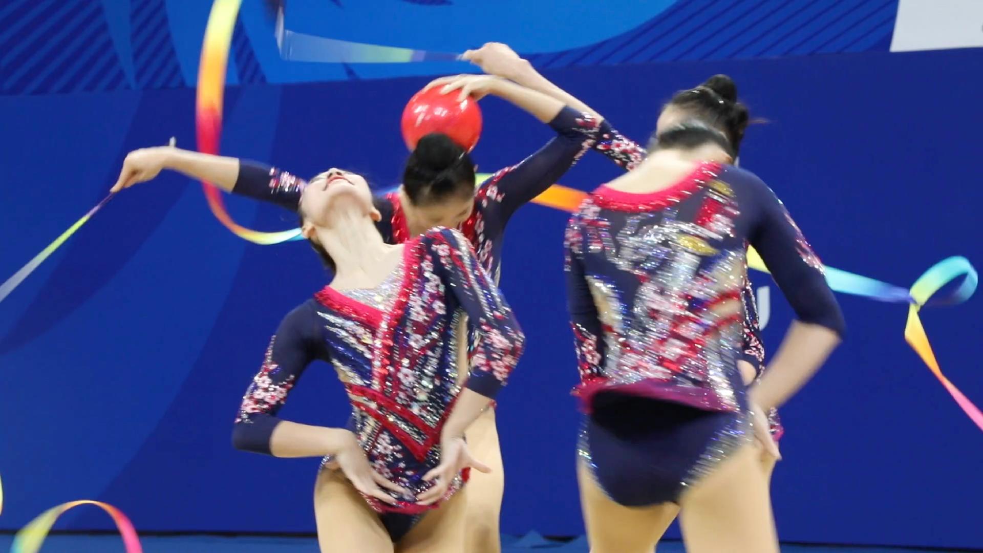 World University Games: Rhythmic gymnasts train for gold in Chengdu - CGTN