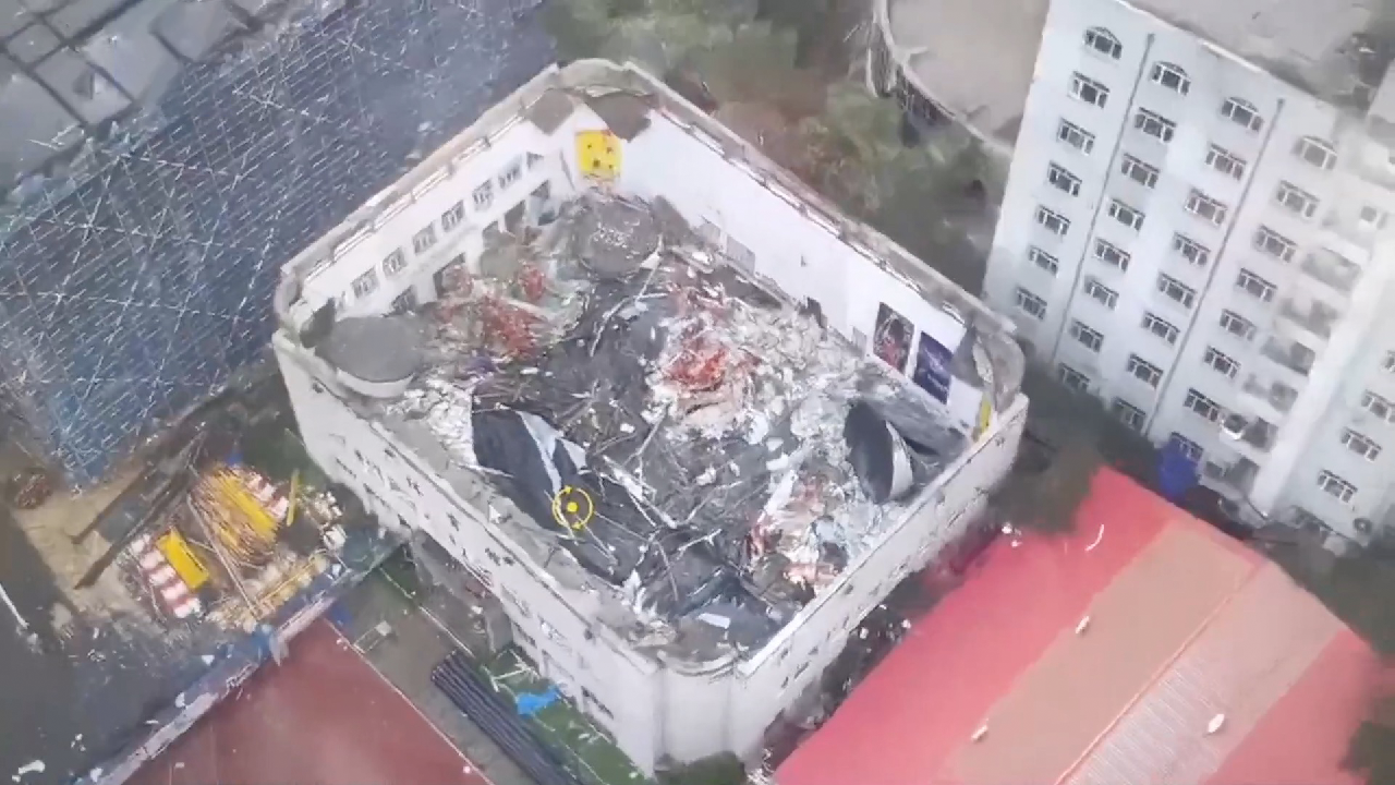 8 rescued after roof collapses at school in NE China - CGTN