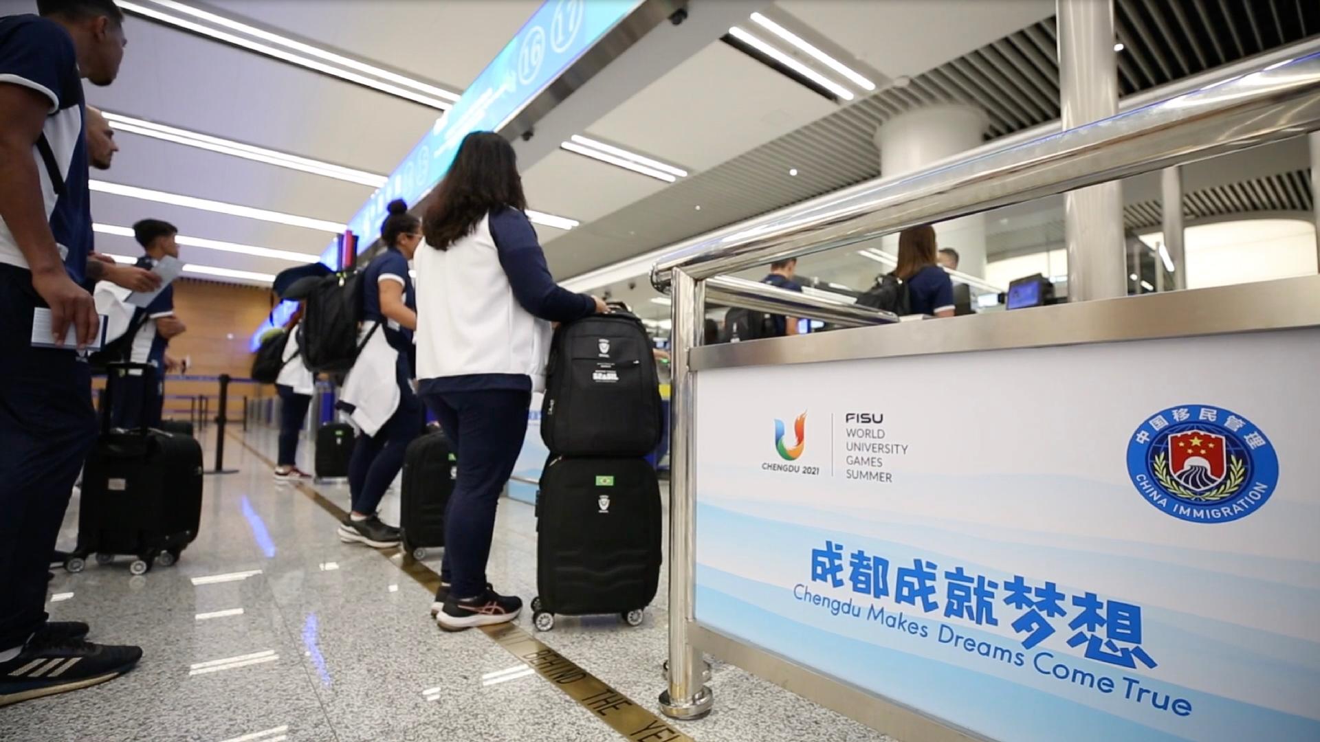 Chengdu's airport opens special channels for international athletes - CGTN
