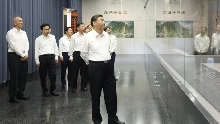 Xi inspects NW China's Shaanxi Province - CGTN