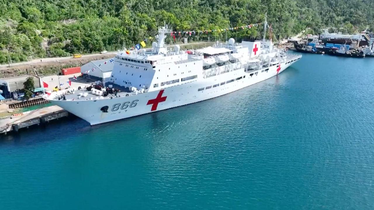 Chinese naval hospital ship completes visit to Vanuatu - CGTN
