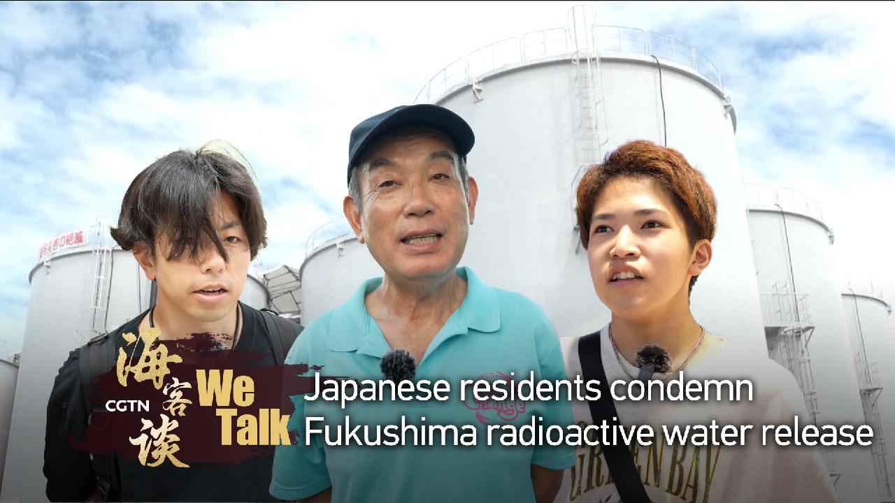 Japanese residents condemn Fukushima radioactive water release - CGTN